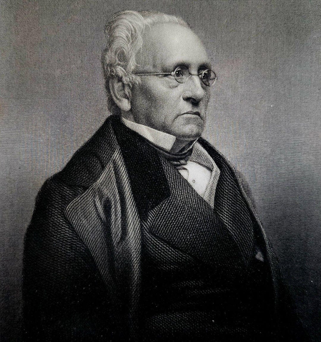 1855 James Gore King Steel Engraving Victorian American Merchant ...