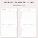 Weekly Planner Printable Vertical Week on two pages Weekly | Etsy