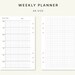 Week on One Page Printable - Undated Weekly Planner PDF | Weekly ...