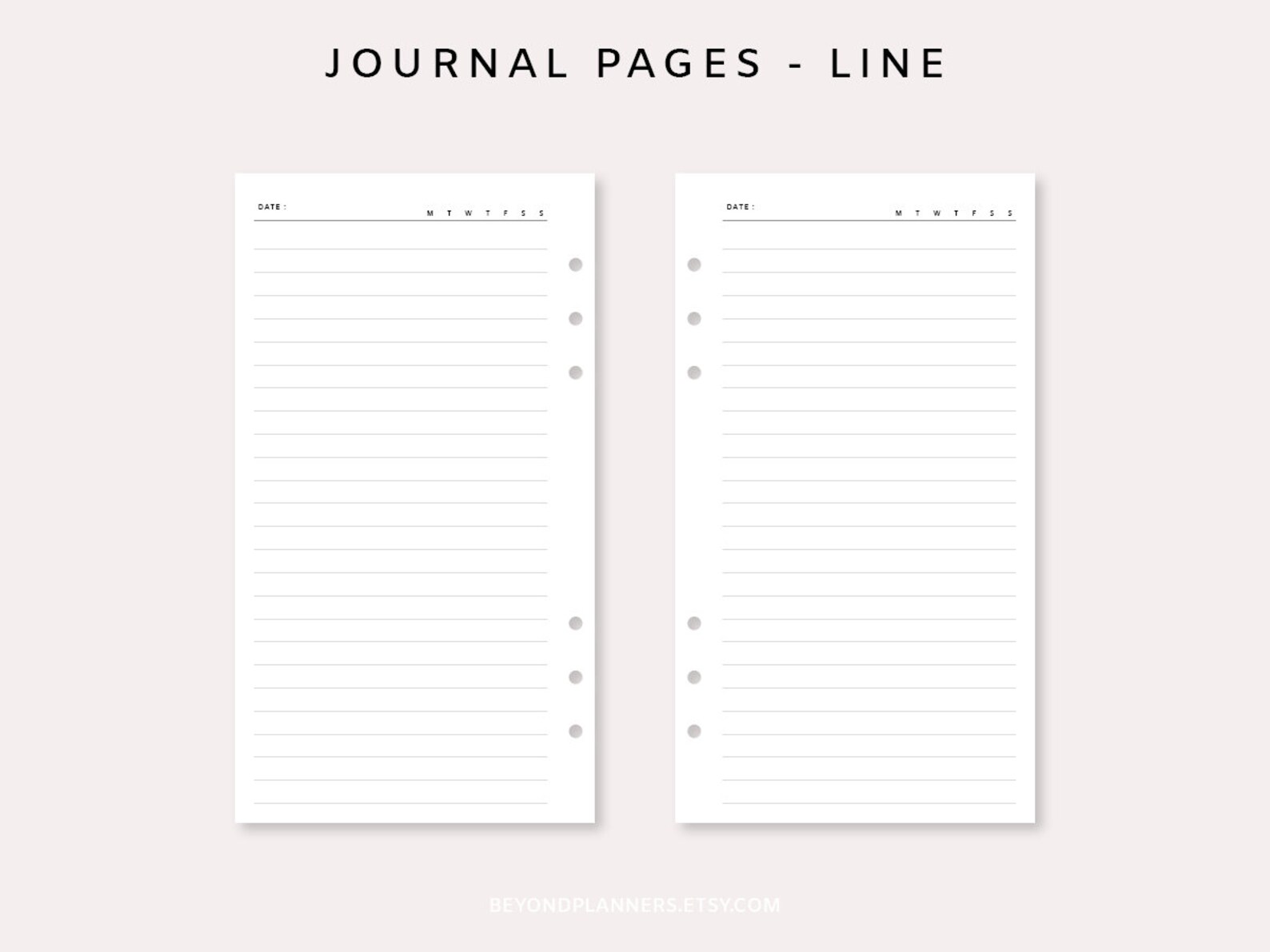 Printable Diary Pages - Printable Daily Journal | Daily Notes Template ...