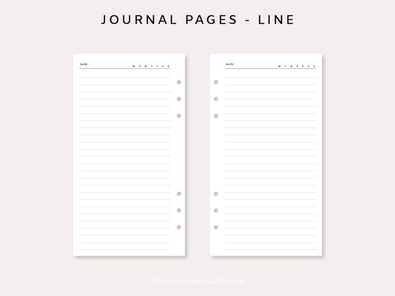 Printable Diary Pages - Printable Daily Journal | Daily Notes Template ...