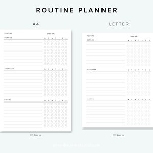 Habit Tracker Printable Weekly - Weekly Habit Tracker Inserts | Weekly ...