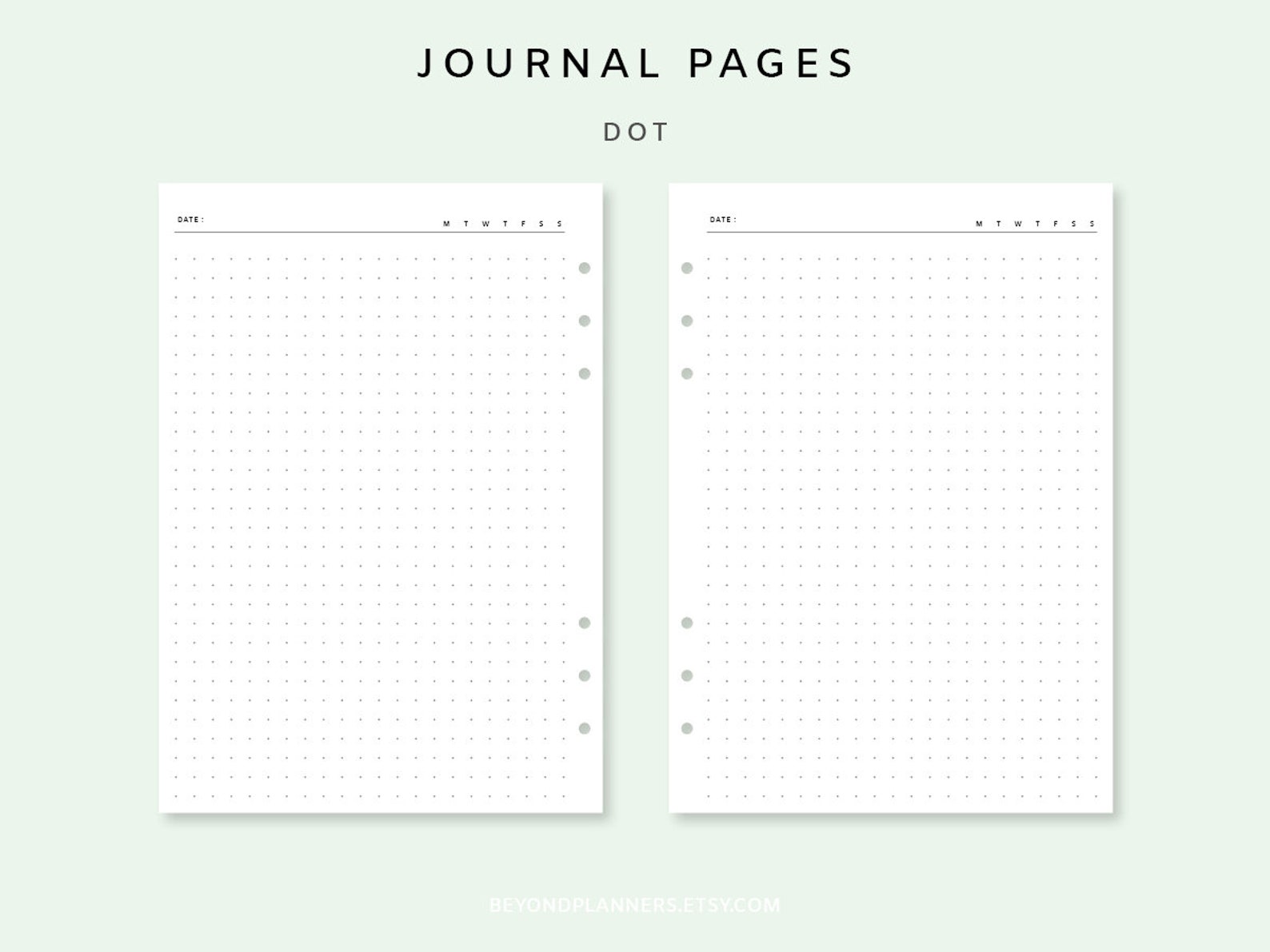 Printable Diary Pages Printable Daily Journal Daily Notes | Etsy