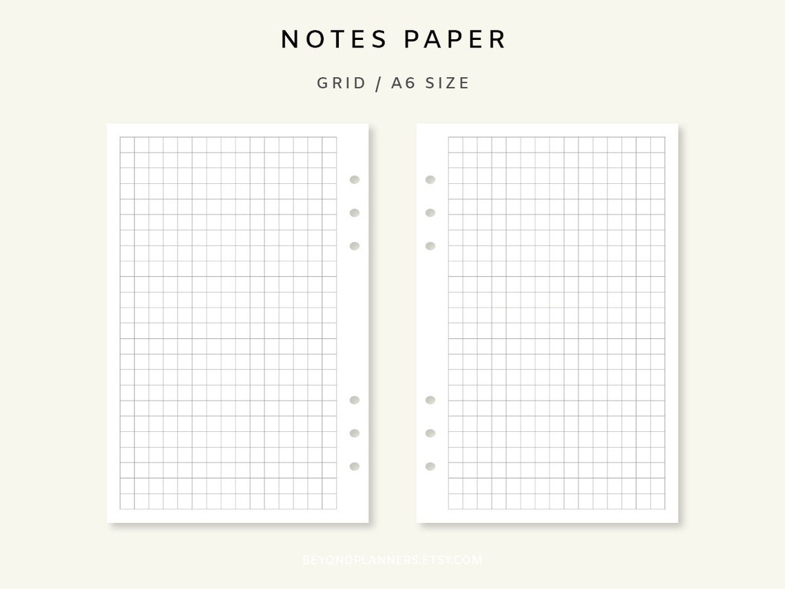 Study Notes Template Notes Printable Paper Printable Notes Page A6 ...