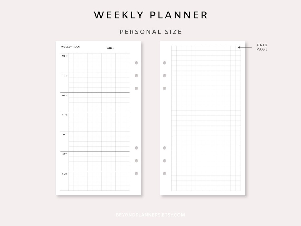 Weekly Planner Printable - Undated Weekly Planner PDF | Weekly ...