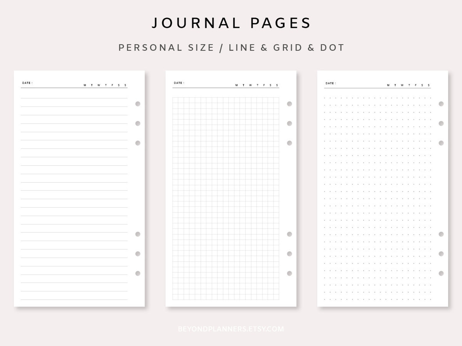 Printable Diary Pages - Printable Daily Journal | Daily Notes Template ...