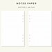 Study Notes Template Notes Printable Paper Printable Notes Page A6 ...