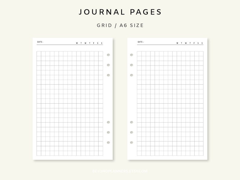 Printable Diary Pages Printable Daily Journal Daily Notes - Etsy