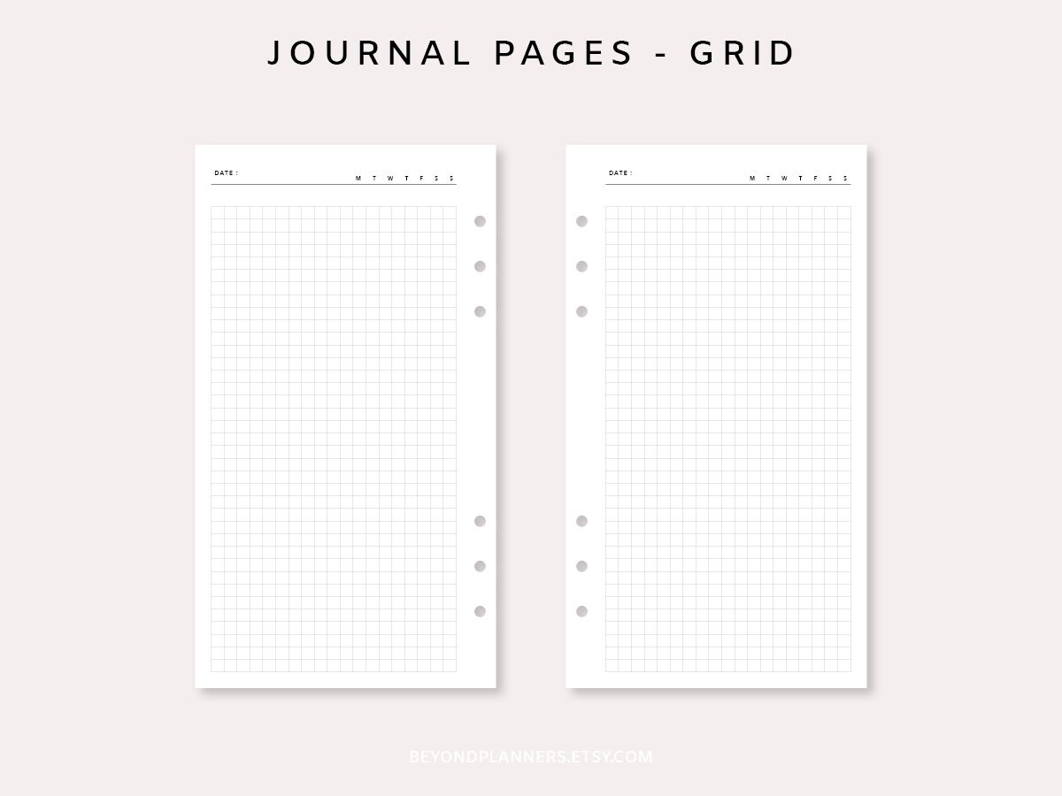 Printable Diary Pages Printable Daily Journal Daily Notes Etsy
