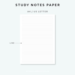Study Notes Template - Notes Printable Paper | Printable Notes Page ...