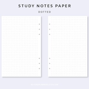 Study Notes Template - Study Notes Paper | Line, Grid, Dotted Pages ...