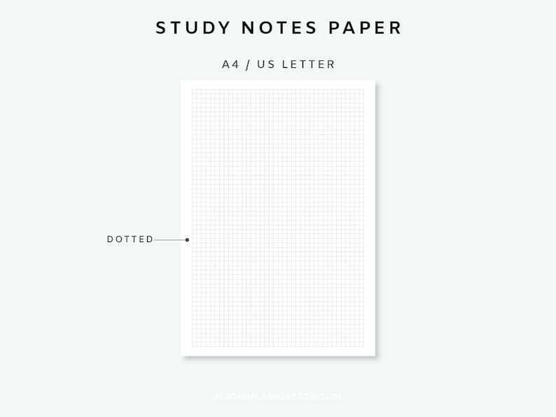Study Notes Template Notes Printable Paper Printable Notes Page A4 ...