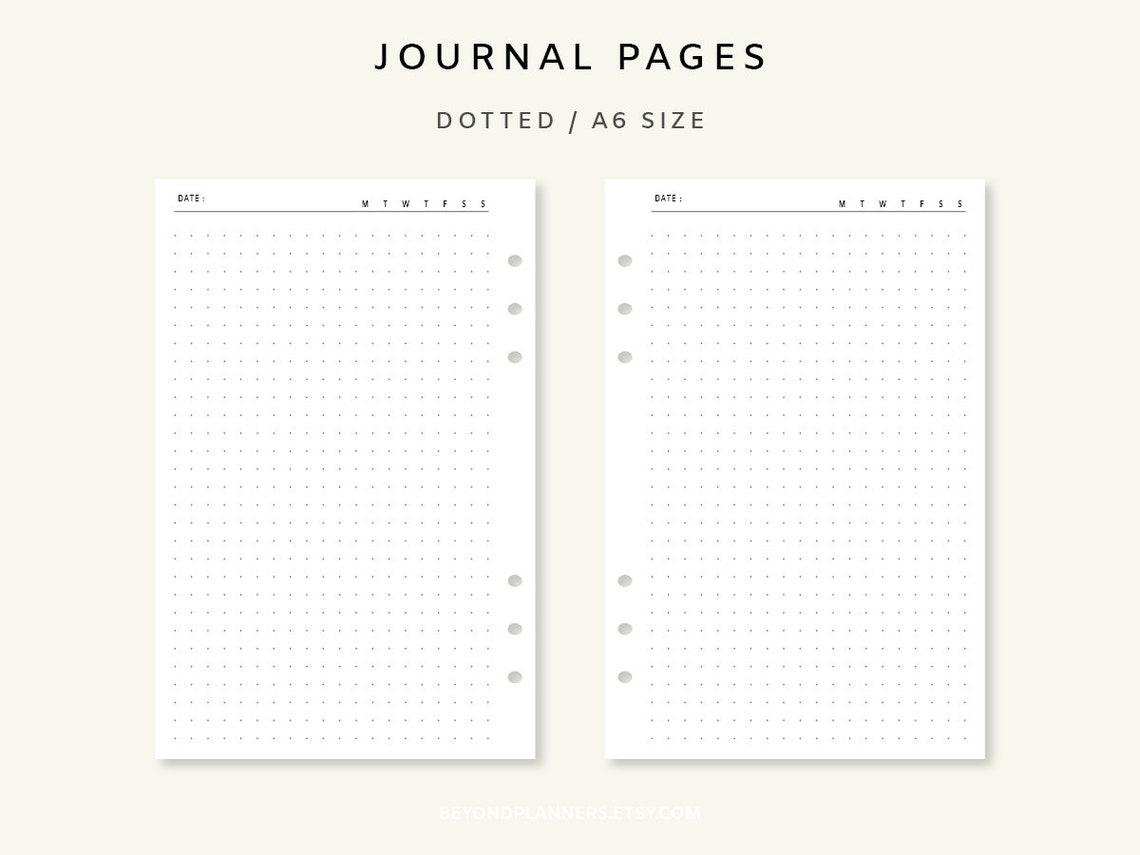 Printable Diary Pages Printable Daily Journal Daily Notes - Etsy