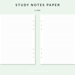 Study Notes Template - Notes Printable Paper | Printable Notes Page ...