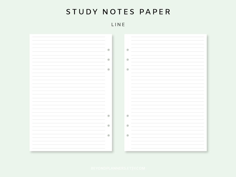 Study Notes Template - Notes Printable Paper | Printable Notes Page ...