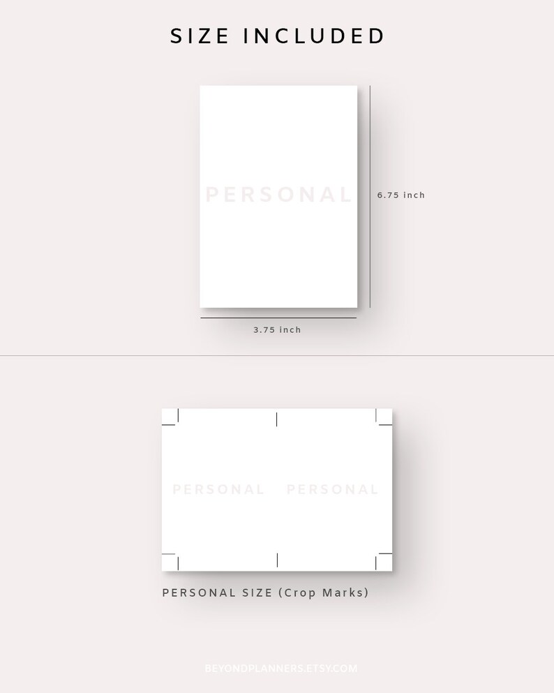 Monthly Planner Printable Personal - Month on Two Pages | Undated ...