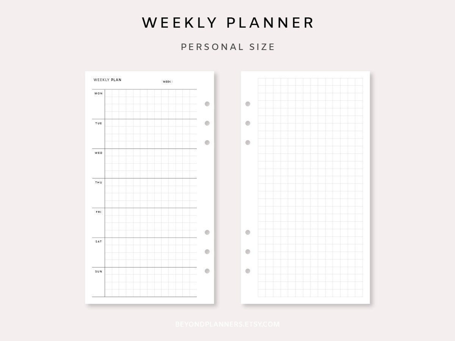 Weekly Planner Printable - Undated Weekly Planner PDF | Weekly ...
