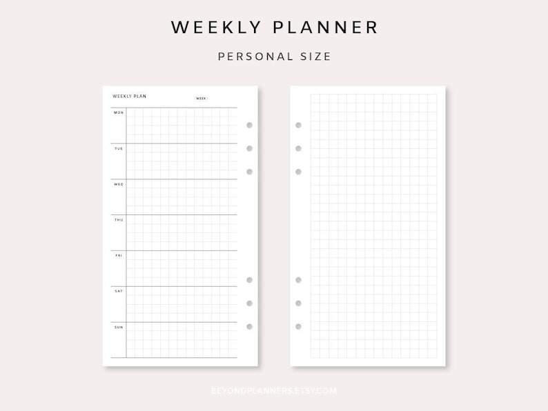 Weekly Planner Printable - Undated Weekly Planner PDF | Weekly ...