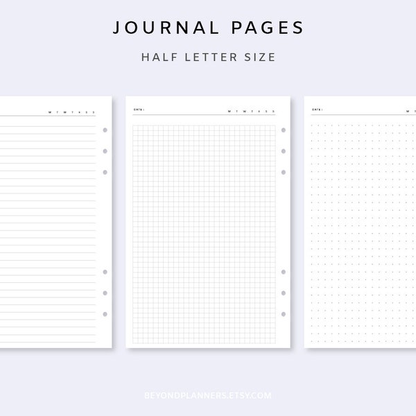 Printable Diary Pages Lined - Etsy