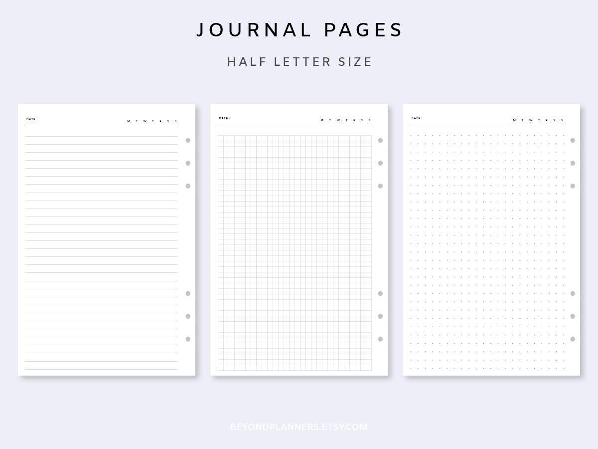 Diary Printable Pages Journal Printable Pages Diary Pages Template ...