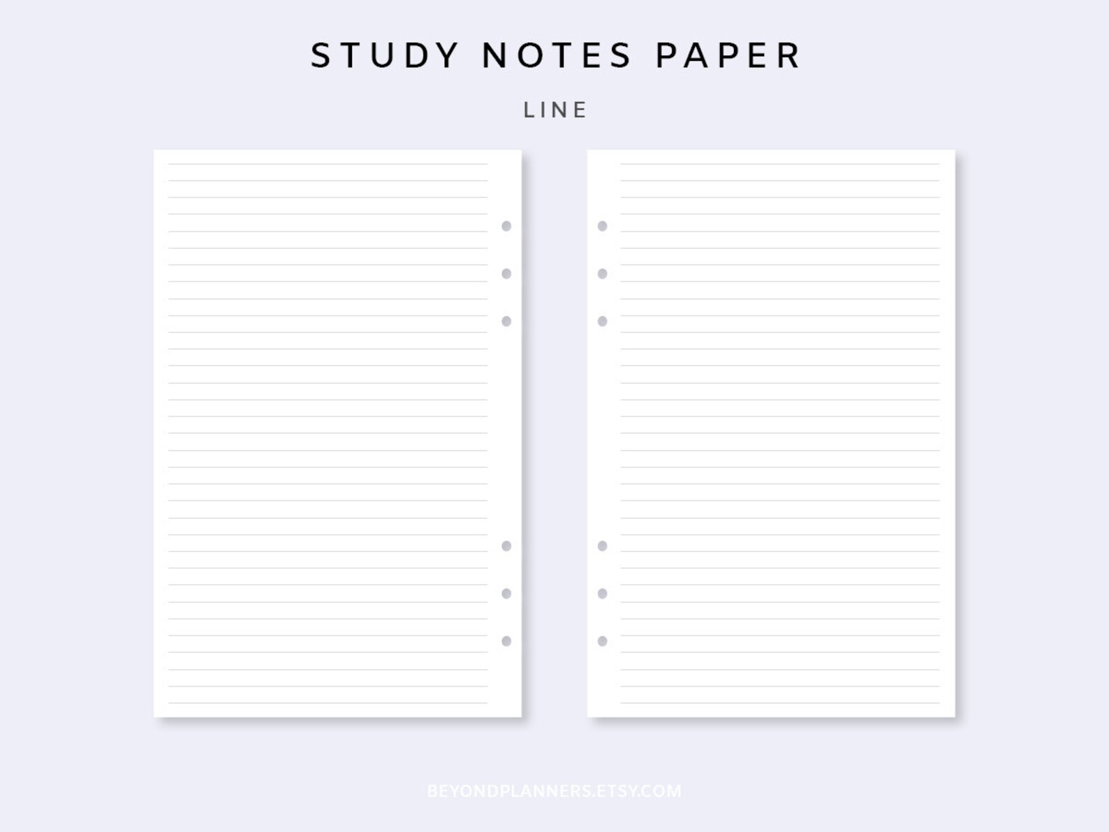 Study Notes Template Study Notes Paper Line, Grid, Dotted Pages Notes ...