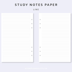 Study Notes Template - Study Notes Paper | Line, Grid, Dotted Pages ...