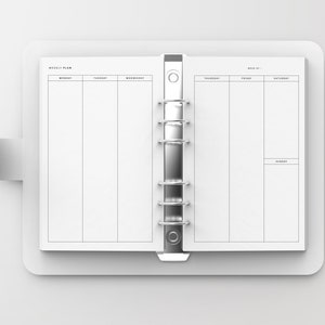 Weekly Planner Printable Vertical - Week on Two Pages | Vertical Weekly ...