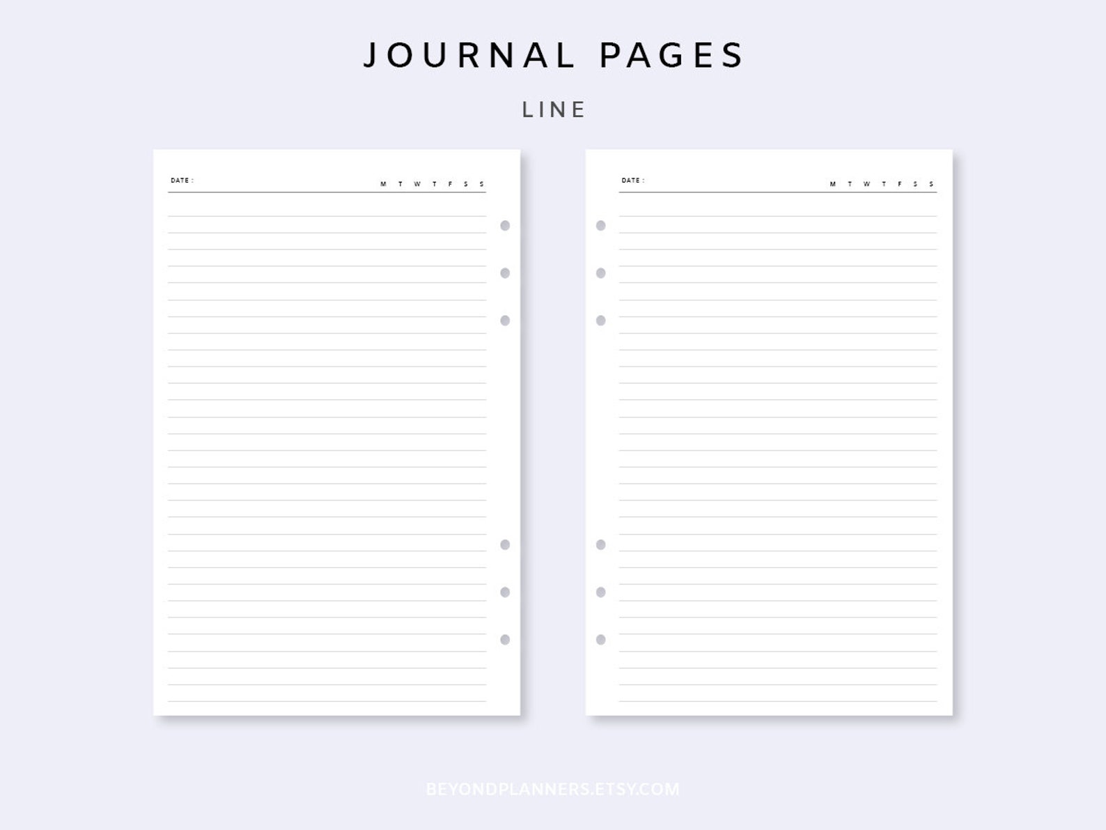 Diary Printable Pages Journal Printable Pages Diary Pages Template ...
