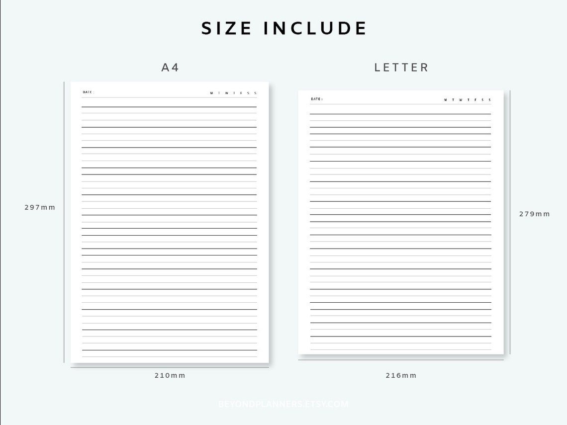 Printable Diary Pages Printable Daily Journal Daily Notes - Etsy