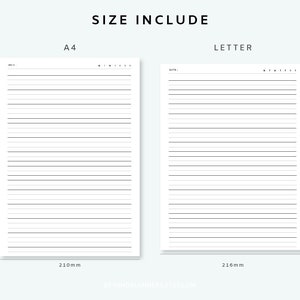 Printable Diary Pages - Printable Daily Journal | Daily Notes Template ...