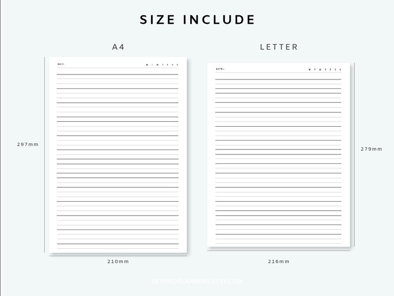 Printable Diary Pages Printable Daily Journal Daily Notes - Etsy