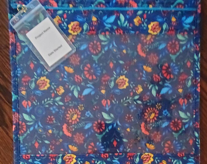 Vinyl Front Project Bag Floral Theme - Etsy