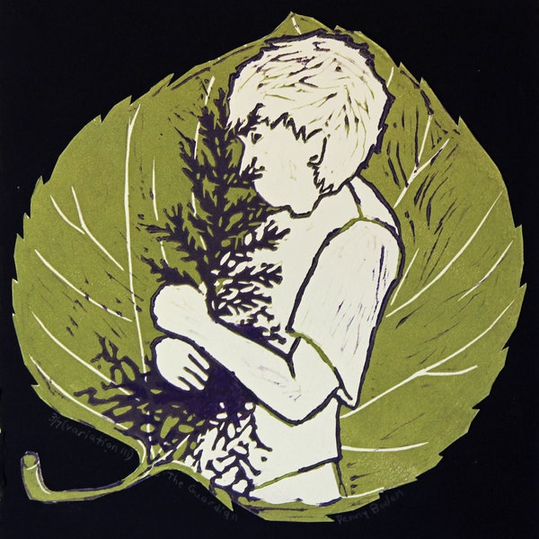 Reduction Lino Print - Etsy