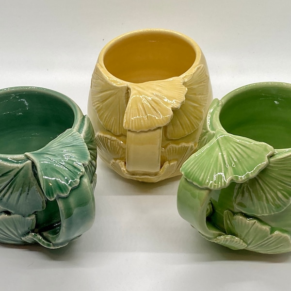 Green Ginkgo Pottery - Etsy