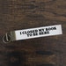 I Closed My Book to Be Here Keychain, Book Lover Gift, Funny Book Quote ...
