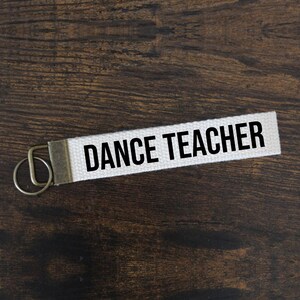 Dance Teacher Keychain, Dance Key Fob, Dance Teacher Gift, Dance Coach ...