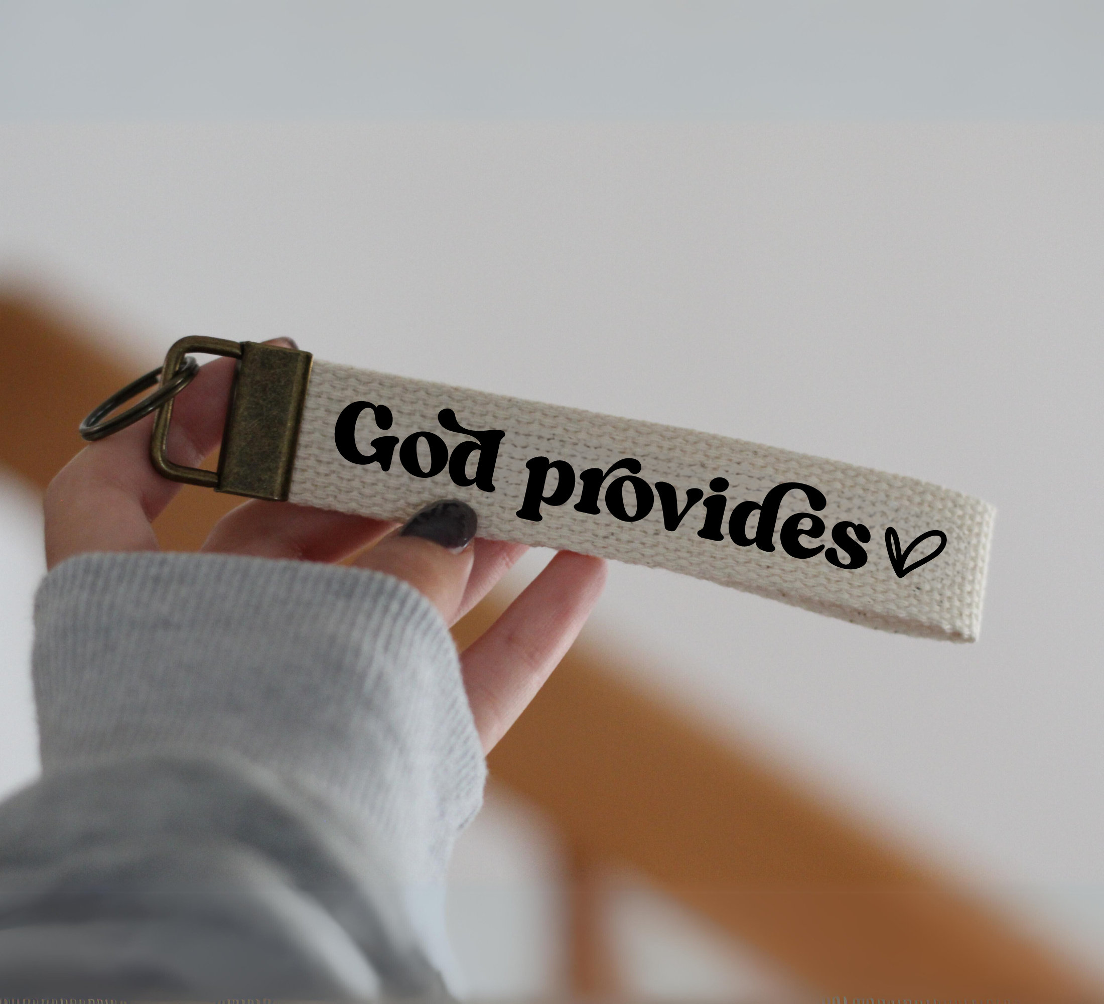 God Provides Keychain, Christian Gift, Inspirational Gift, God Quotes ...