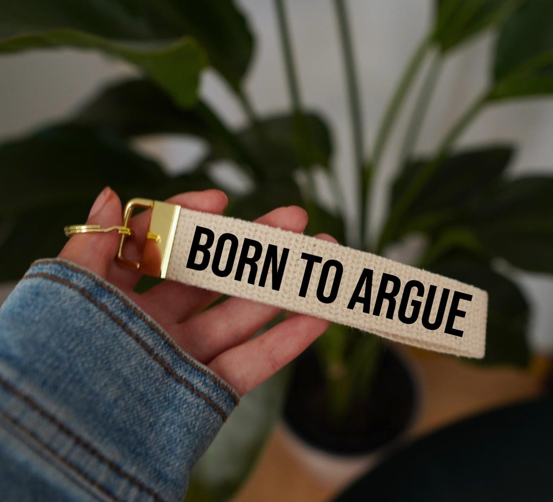 Born to Argue Key Fob, Lawyer Keychain, Funny Lawyer Gift, 1 Inch ...