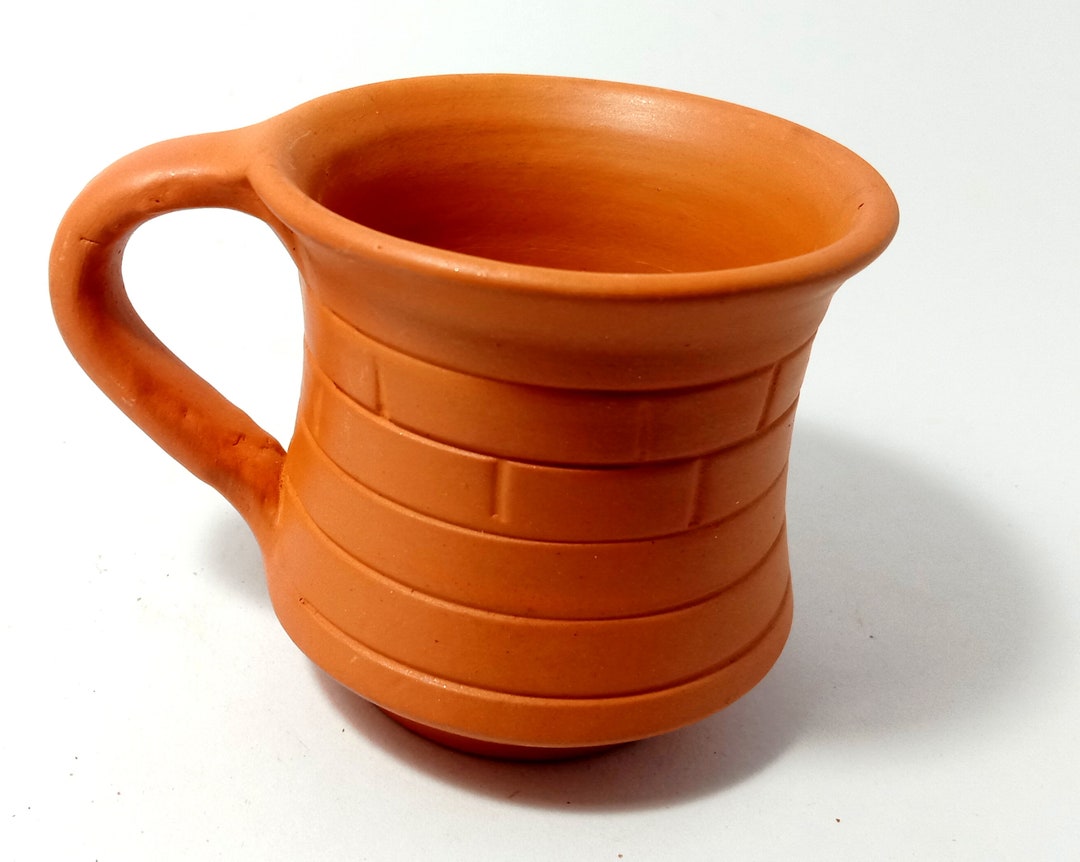 Home Heand Made Terracotta Tea Cup - Etsy