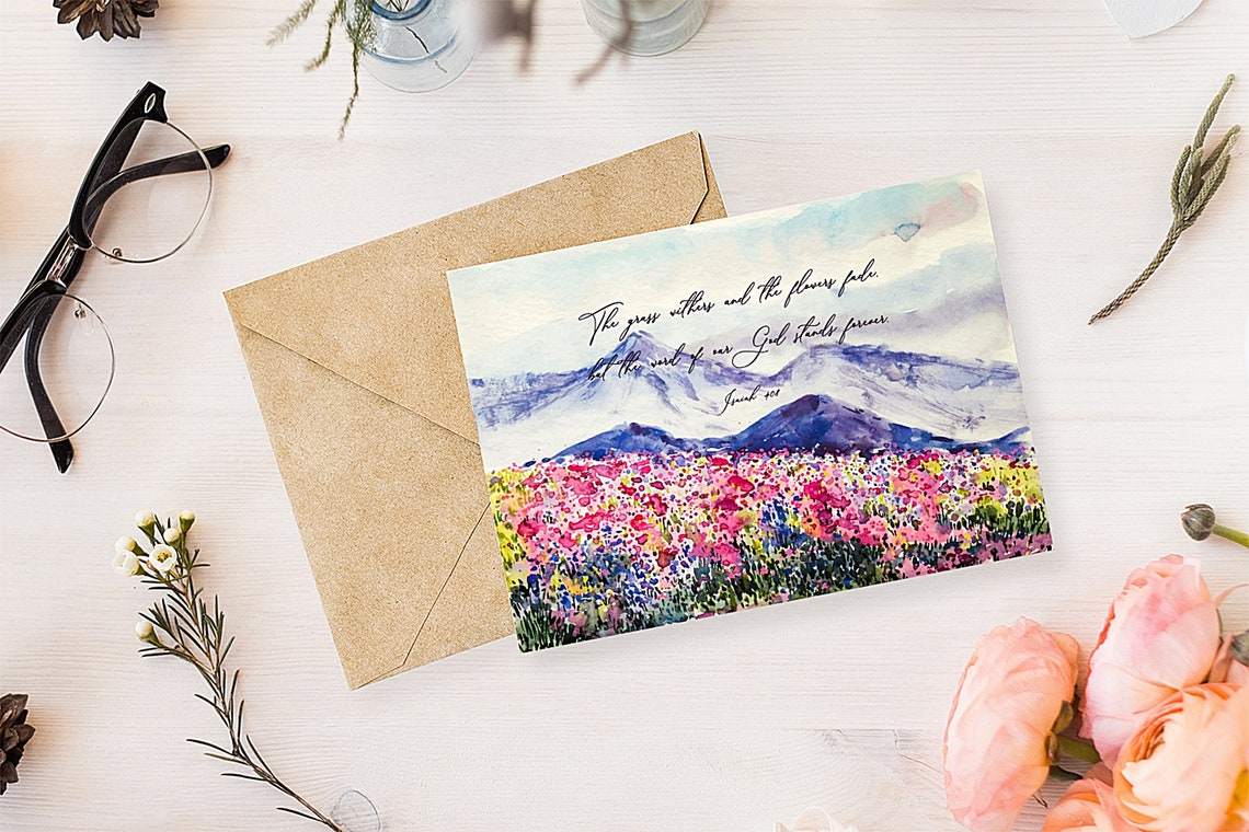 Printable Notecards | 8 Lovely Christian Theme Notecards, Digital ...
