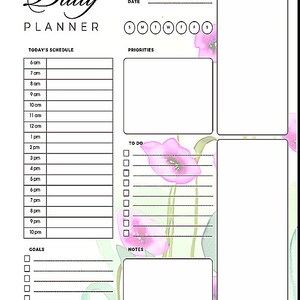 Pink Watercolor Poppies Digital Stationery Set Printable Download - Etsy