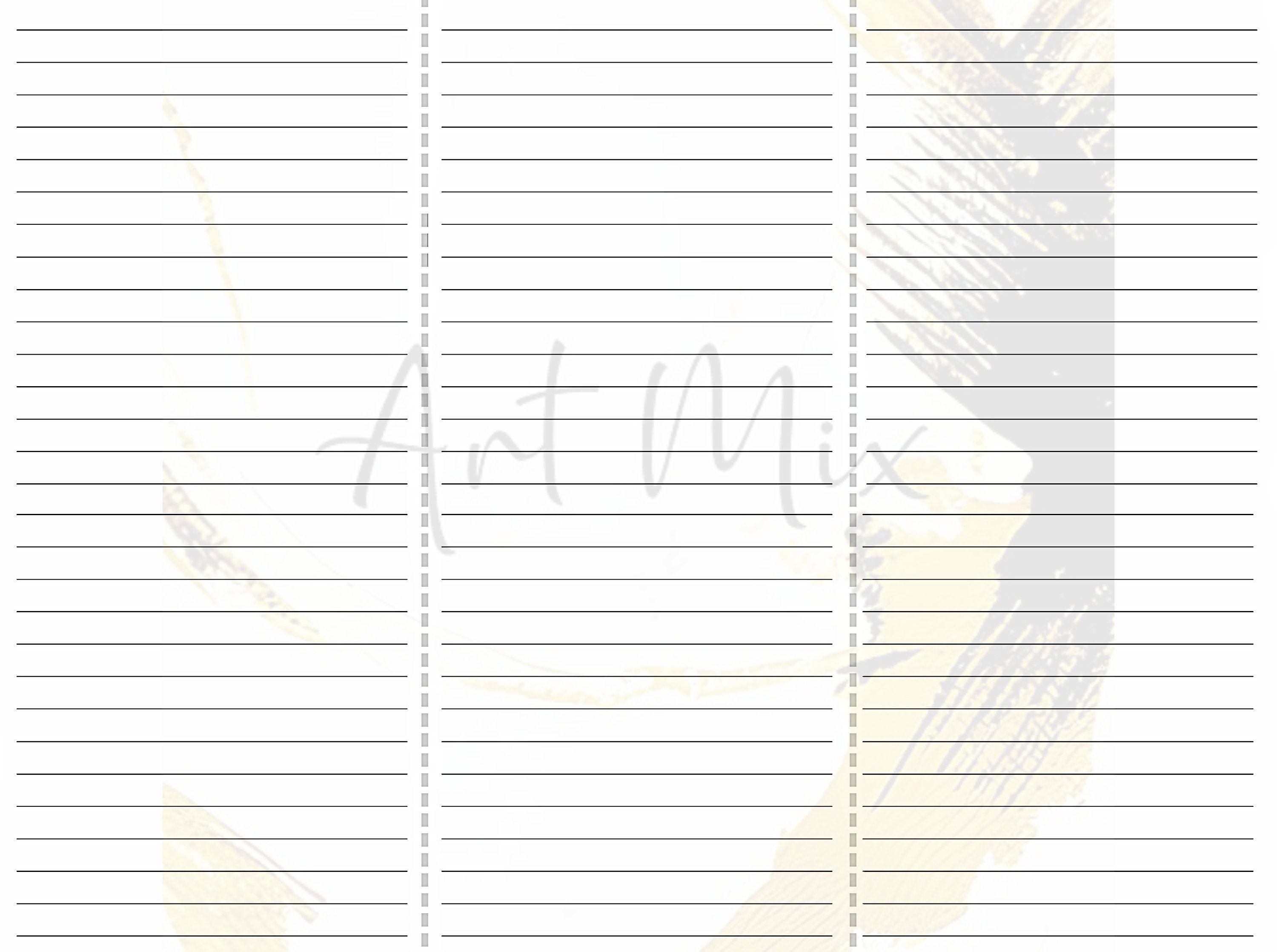 Printable Notepad Sheets | Narrow Fridge Notepad Lined Papers | Notepad ...