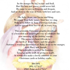 A Precious Gift | Christmas Poem | Baby Jesus Nativity | Christmas Art ...