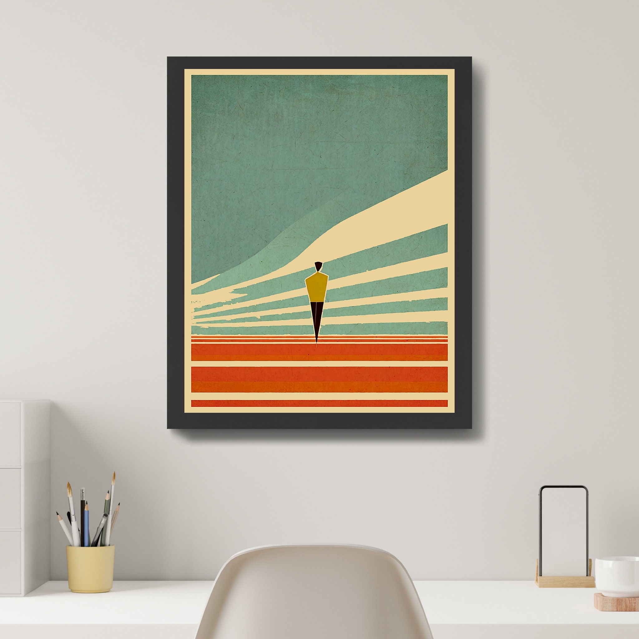 Printable Art Minimalist Modern Art Print the Journey Inspirational Art ...