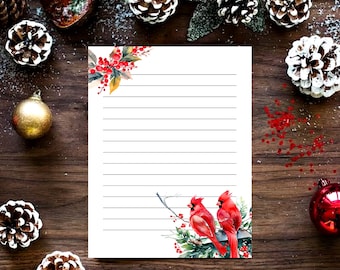 Printable Christmas Stationery Digital Download Instant - Etsy Canada