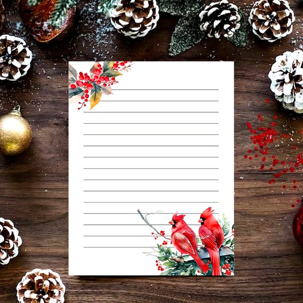 Christmas Printable Stationery - Etsy