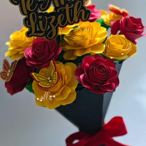 Paper Flower Bouquet/ Flower Bouquet/ Ramo Buchon/ Bouquet/ Mother's ...