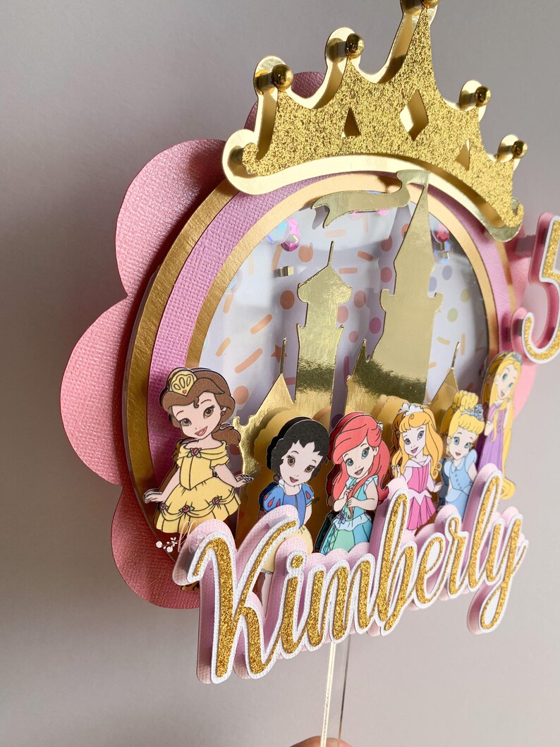 Princesses Theme Cake Topper/ Cake Topper - Etsy