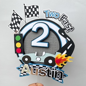Two Fast Cake Topper/ Two Fast 3D Letters/ Two Fast Birthday/ Two Fast ...