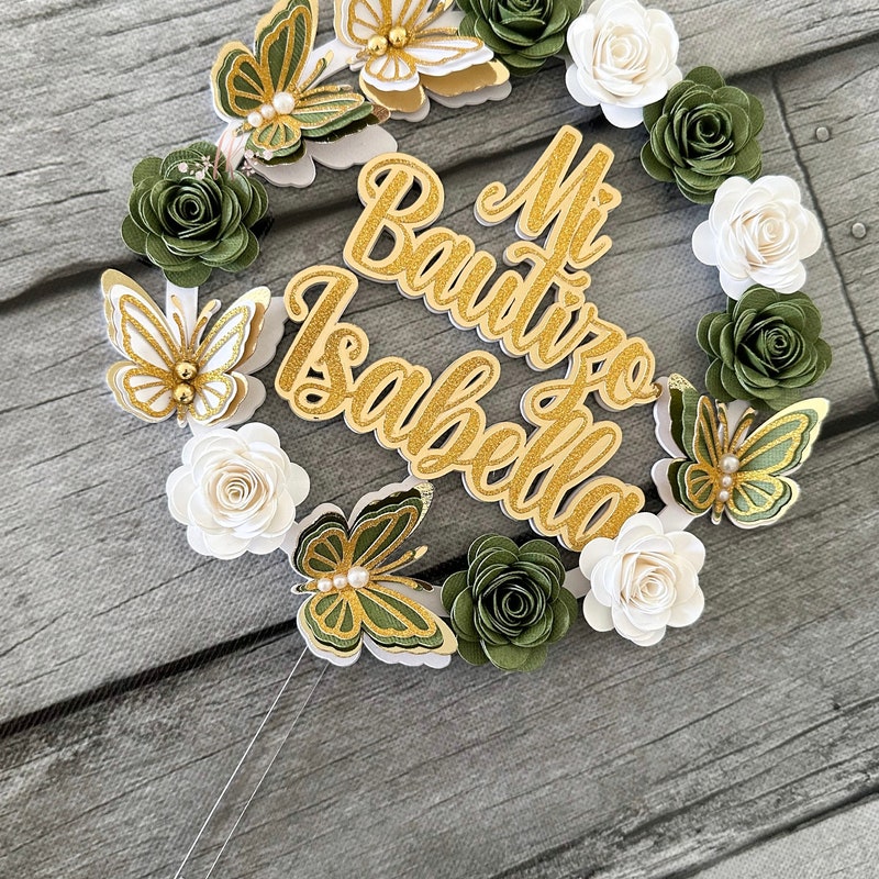 Floral Cake Topper - Etsy